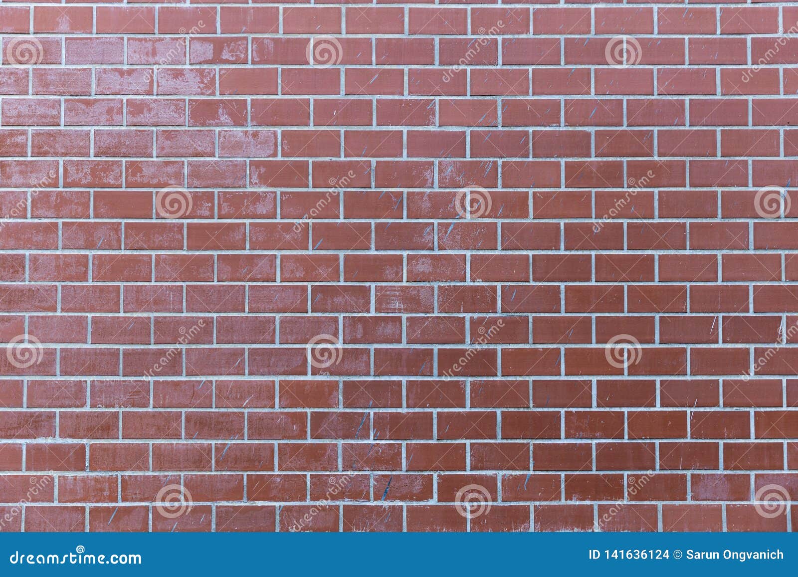 Pale Red Brick Wall Background Texture Stock Photo - Image of concrete ...