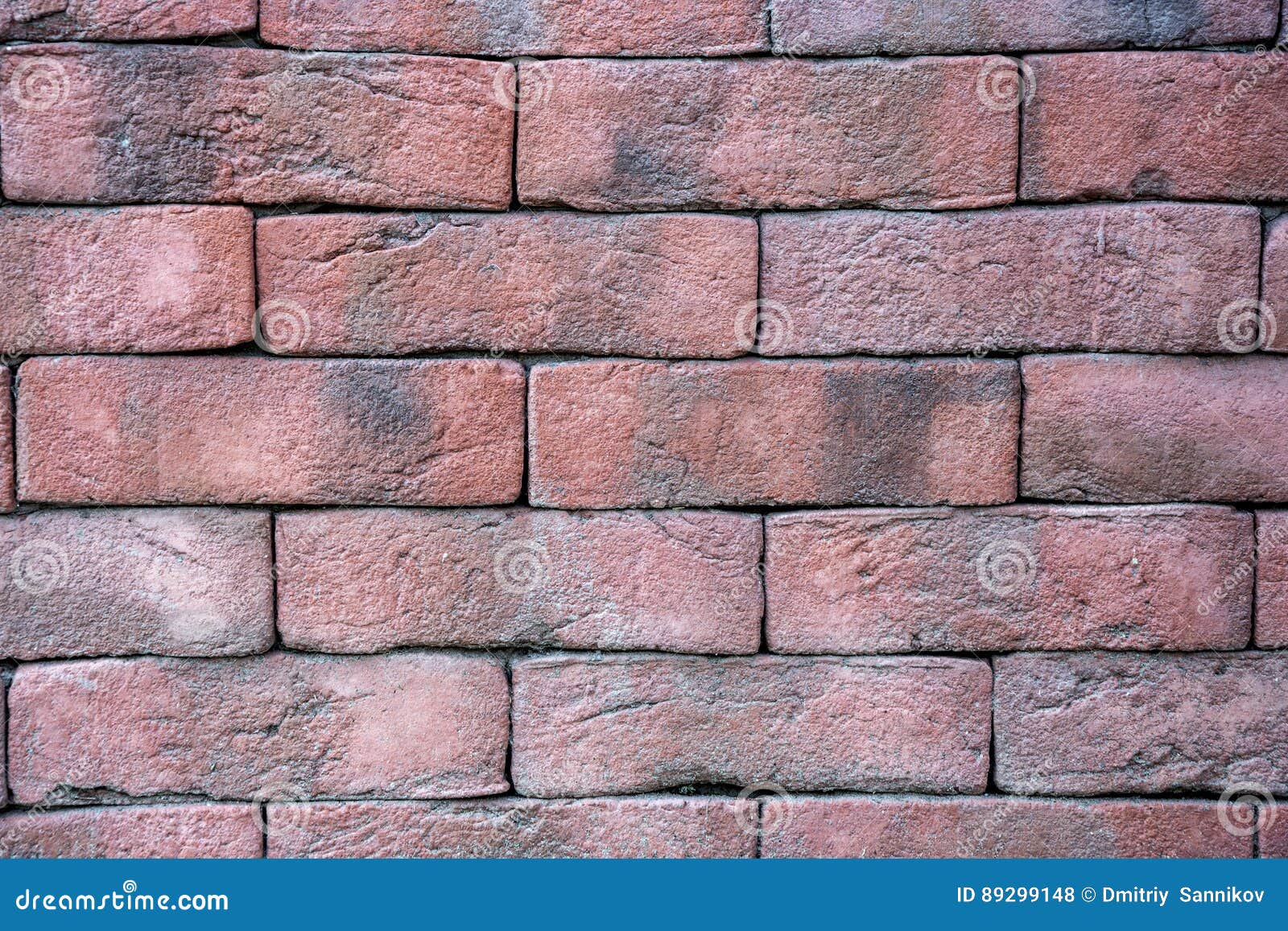 Pale red brick. stock photo. Image of industry, colors - 89299148