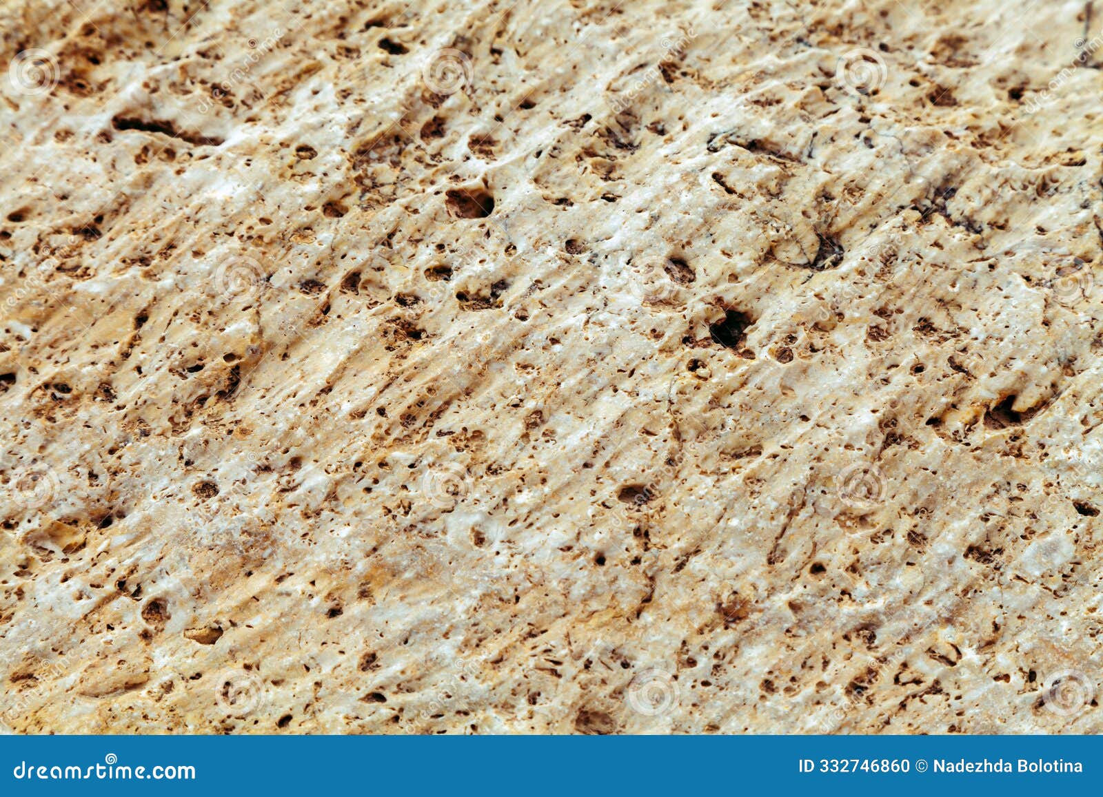 Pale Rock with Porous Texture, Top View Stock Photo - Image of nature ...