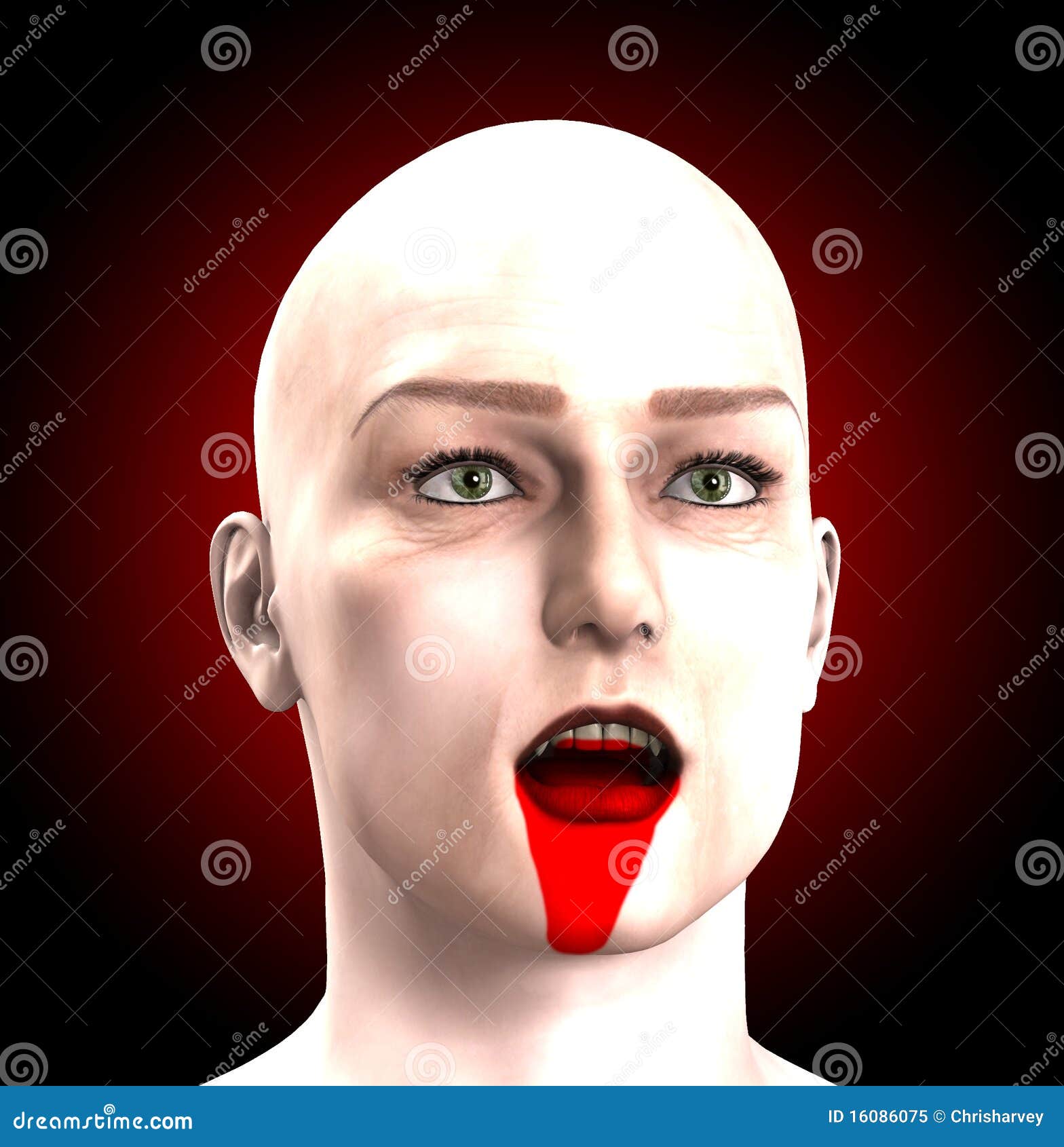 Pale Vampire stock illustration. Illustration of expression - 16086075