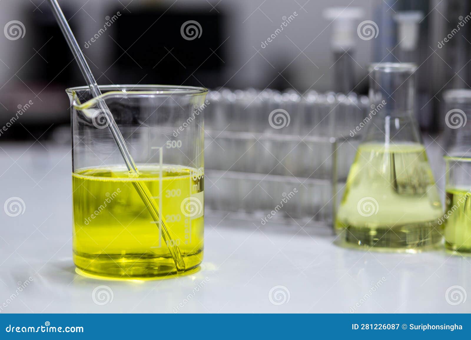 The Solution of an Emulsifier in a Beaker for Formulation Test of the ...