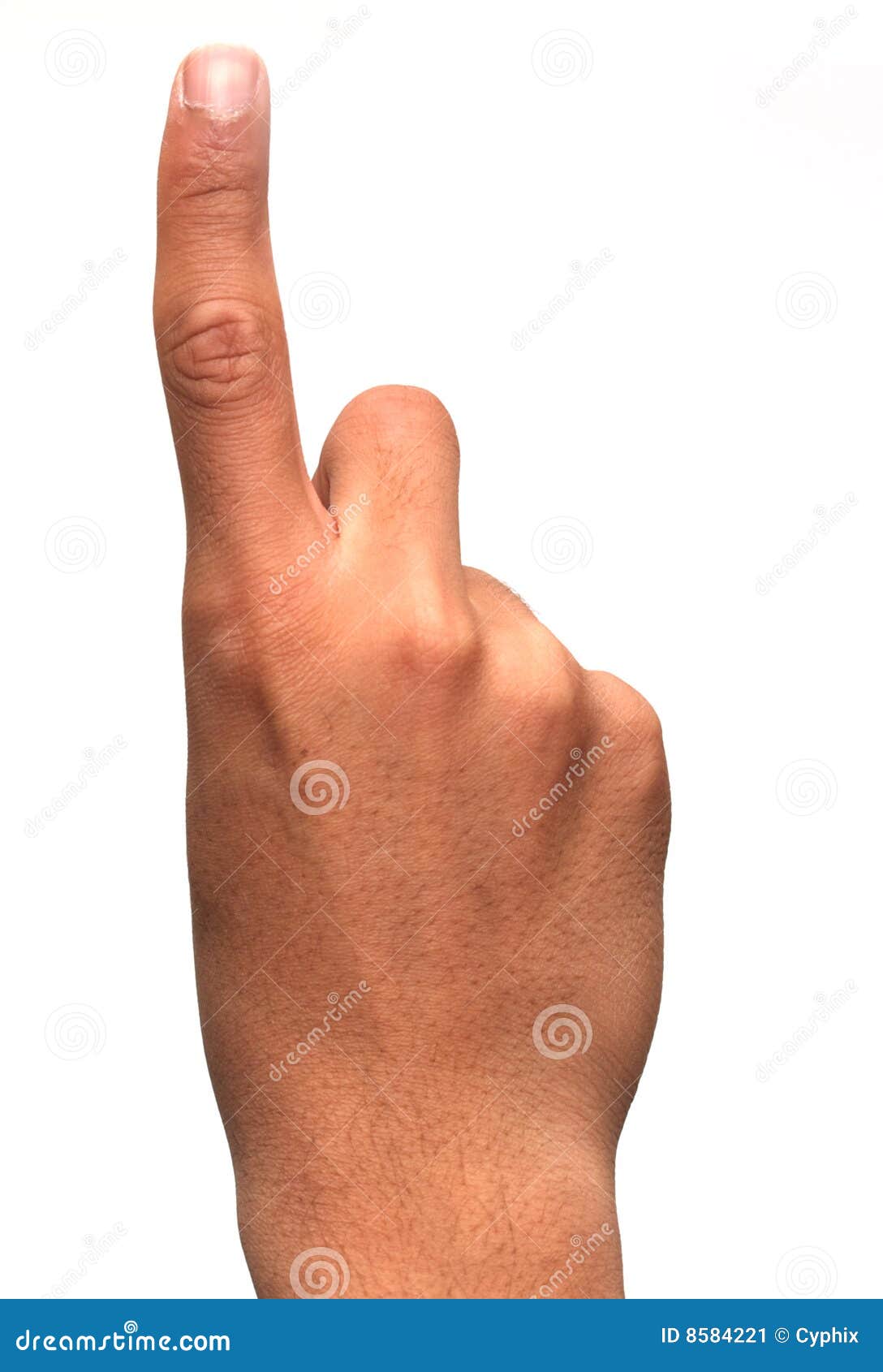 Palec jeden obraz stock. Obraz złożonej z punkt, liczenie - 8584221