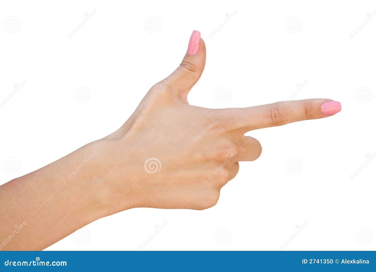 Palec Wskazujący Kobiecej Ręki Zdjęcie Stock - Obraz: 2741350