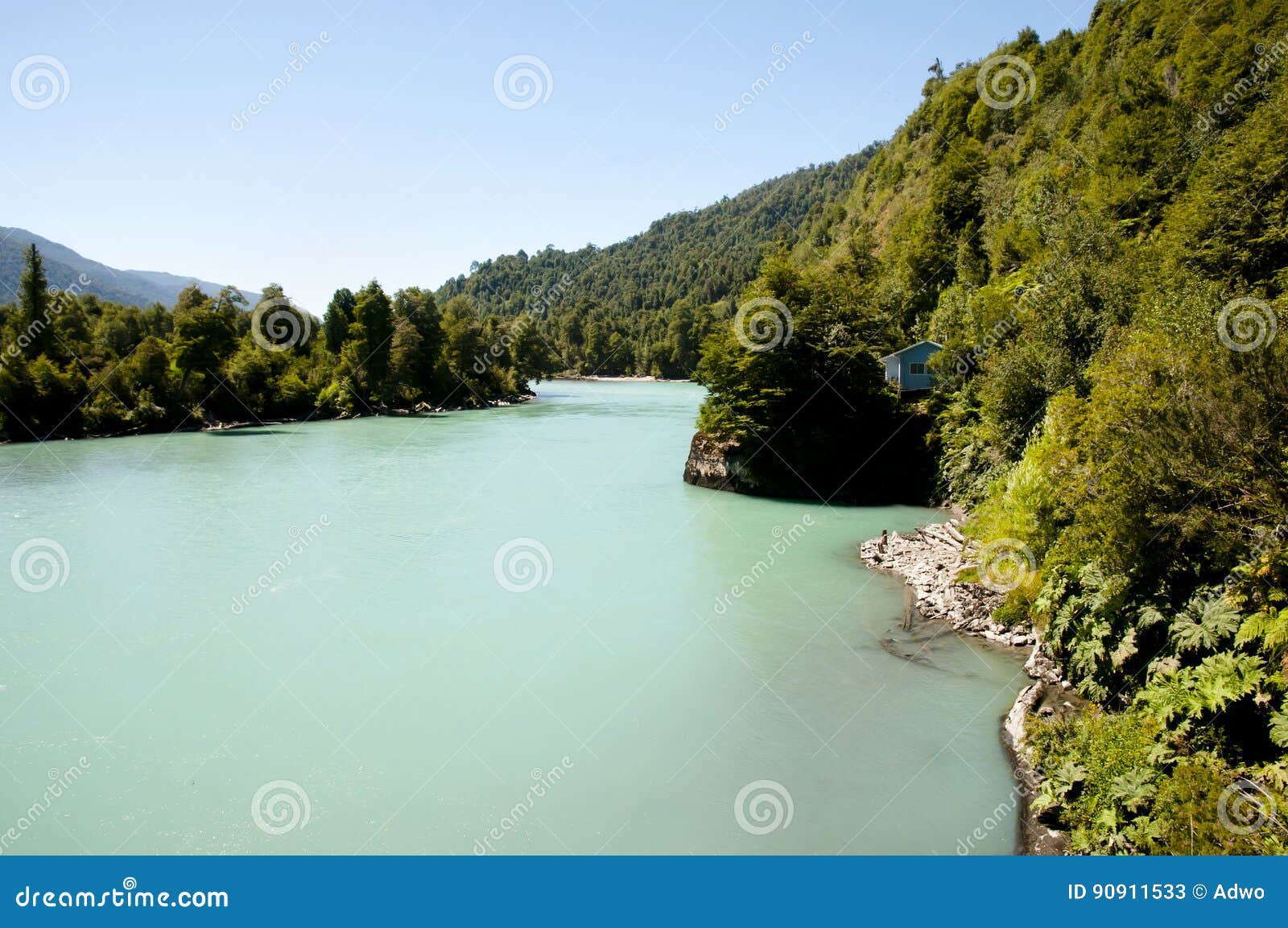 Palena River - Corcovado National Park - Chile Stock Image ...