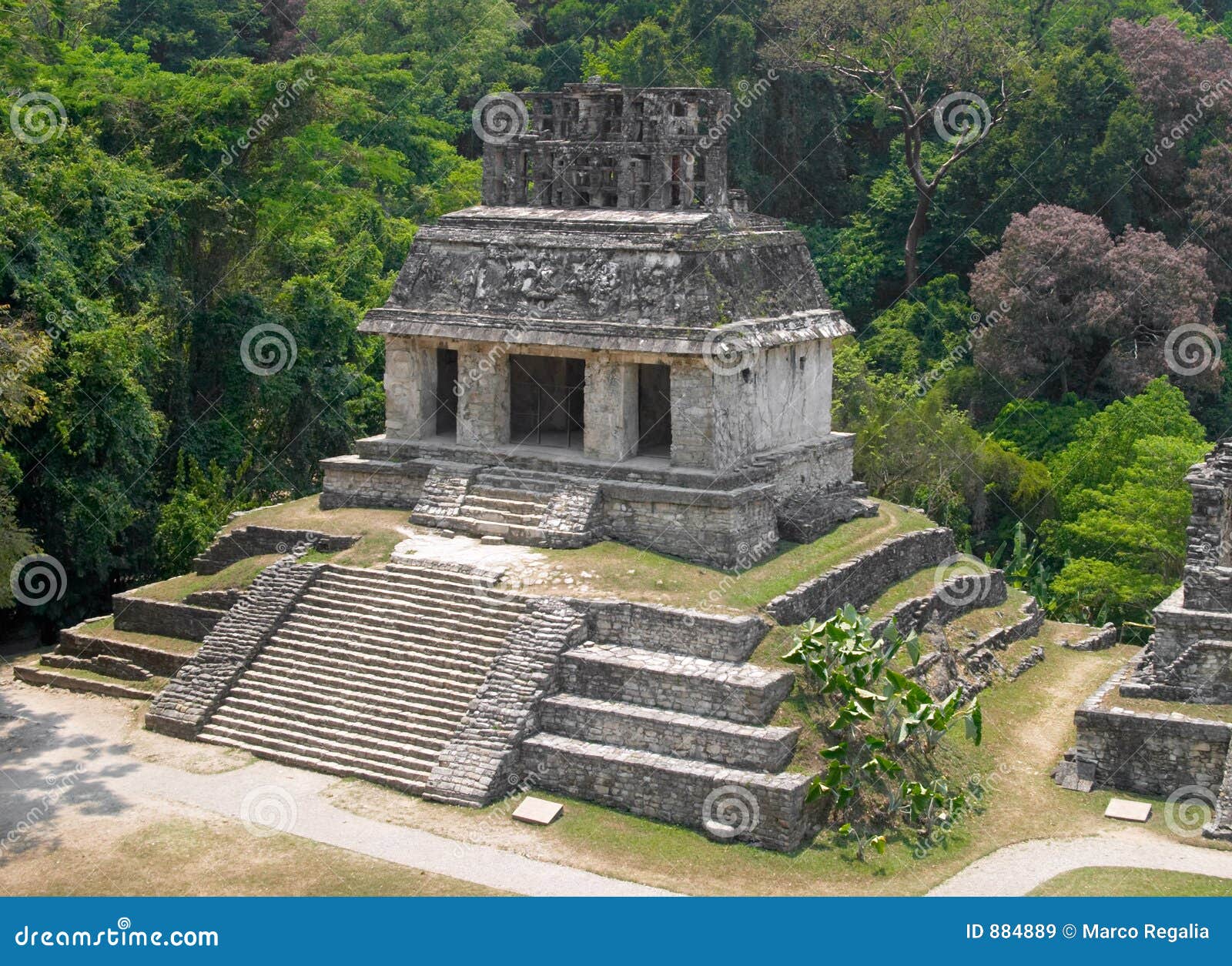 Palenque Archaeological Site, Mexico Stock Image - Image of exotic ...