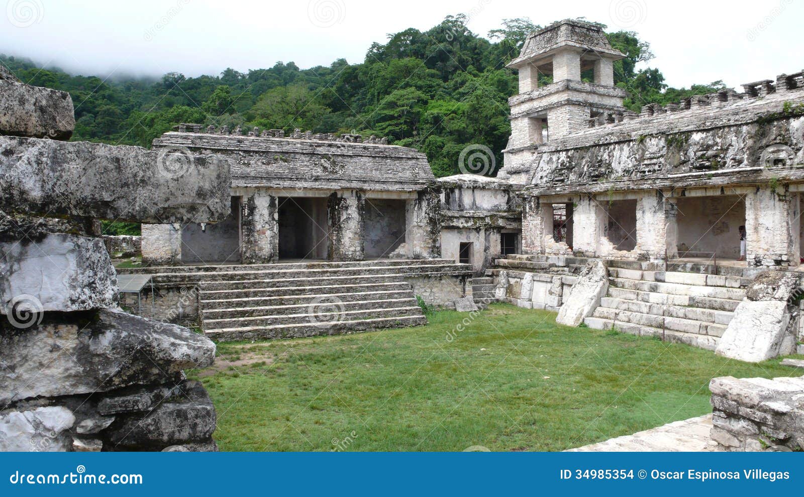 Palenque, Chiapas, Mexico stock photo. Image of mayan - 34985354