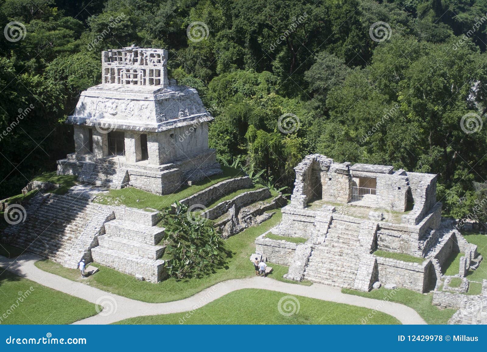Palenque - il Messico fotografia stock. Immagine di punti - 12429978