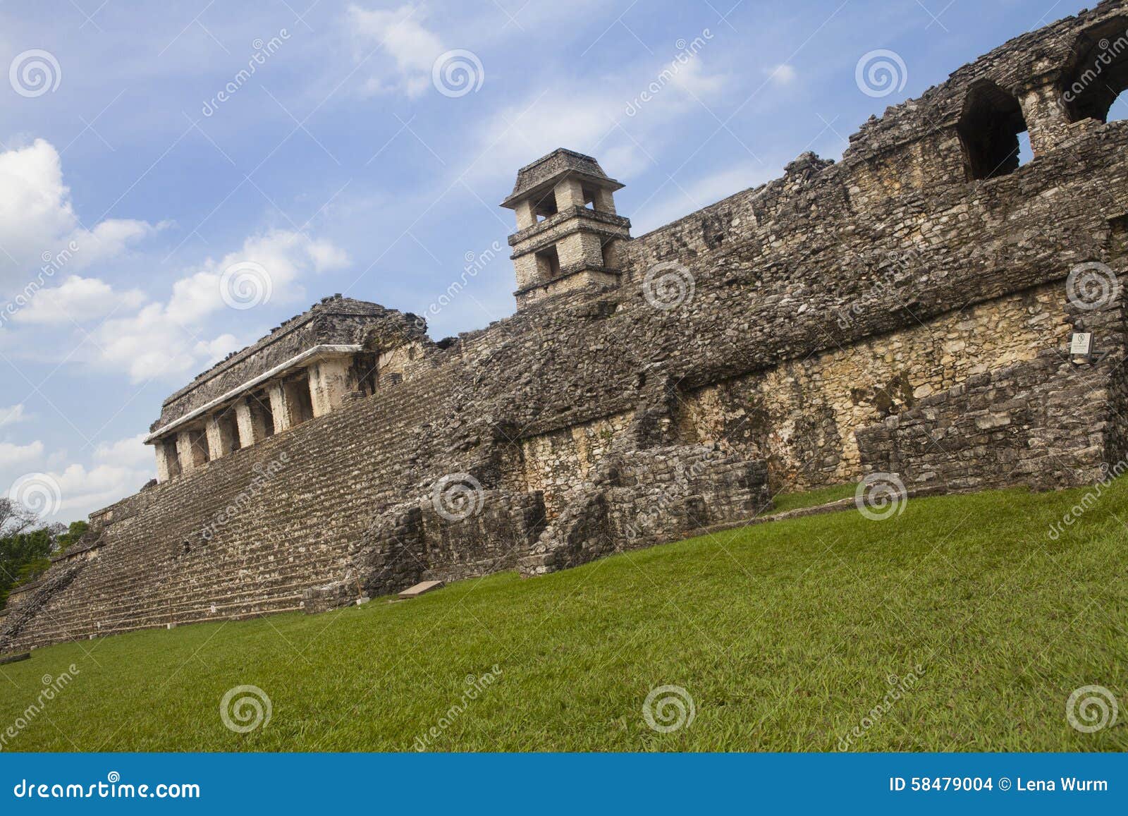 Palenque Mayan Ruins, Chiapas, Mexico Stock Photo - Image of ...