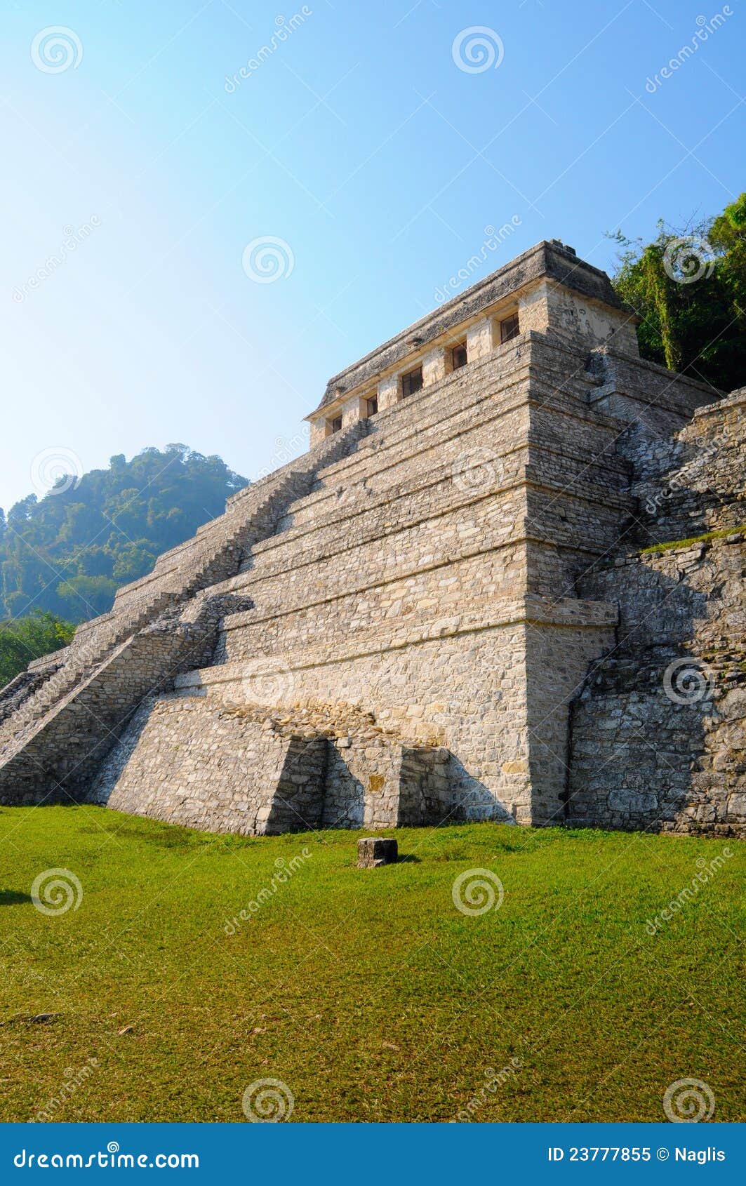Palenque Pyramid, Mexico stock image. Image of archaeology - 23777855