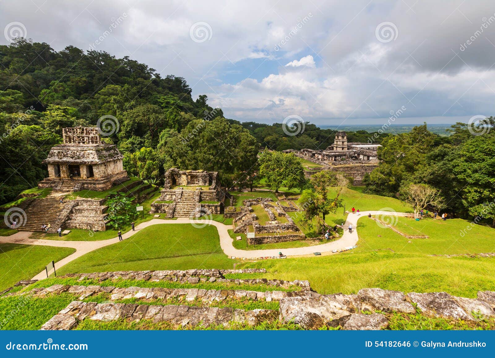 Palenque stock photo. Image of precolumbian, heritage - 54182646
