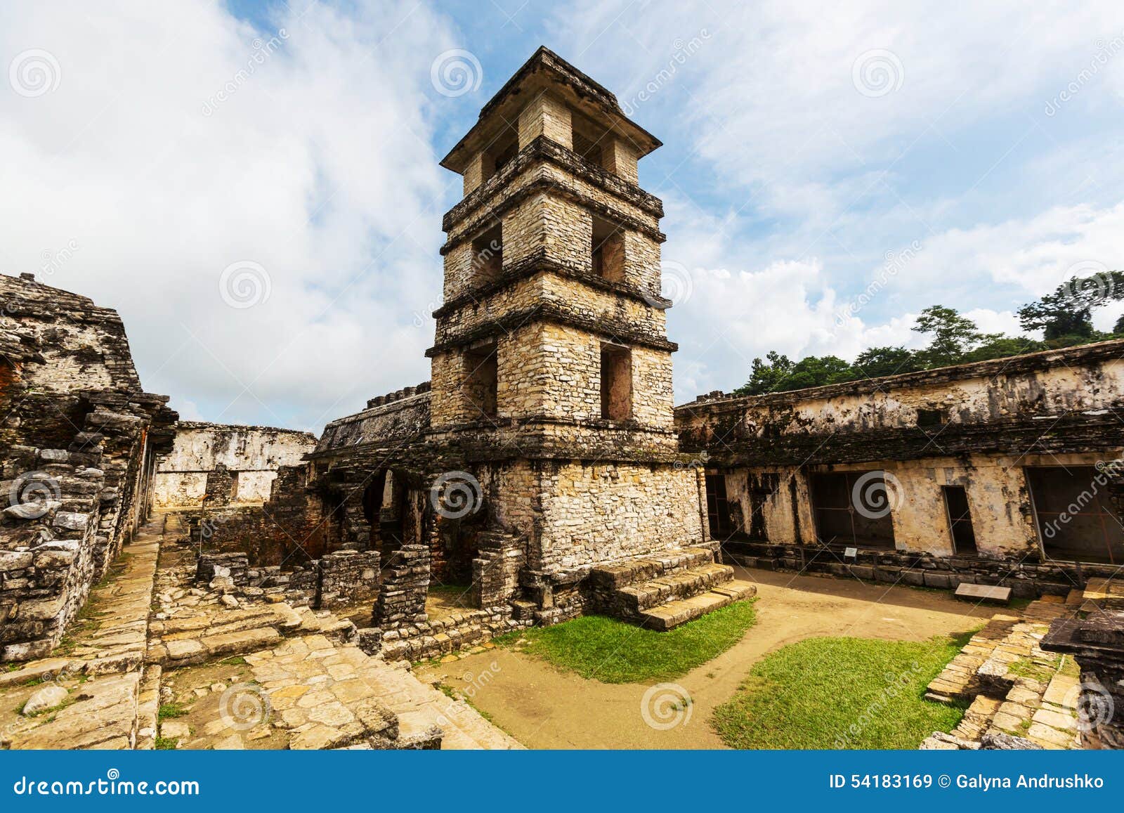 Palenque stock image. Image of archaeological, america - 54183169