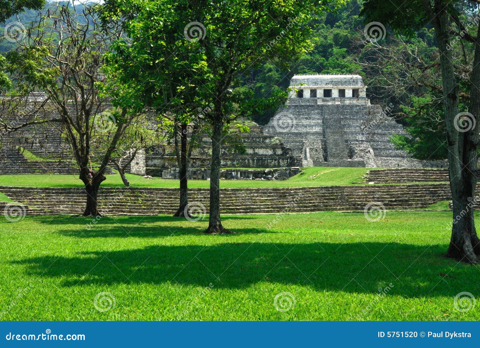 Palenque Ruins stock photo. Image of society, steps, people - 5751520