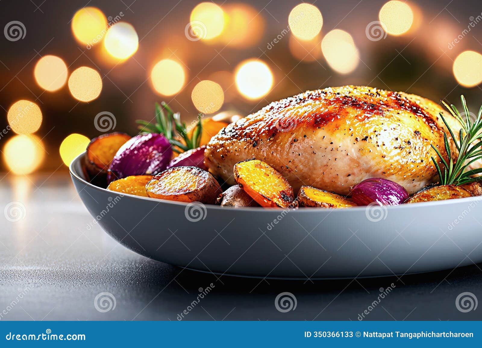 Paleo Inspired Roast Chicken with Root Vegetables, Presented in a ...