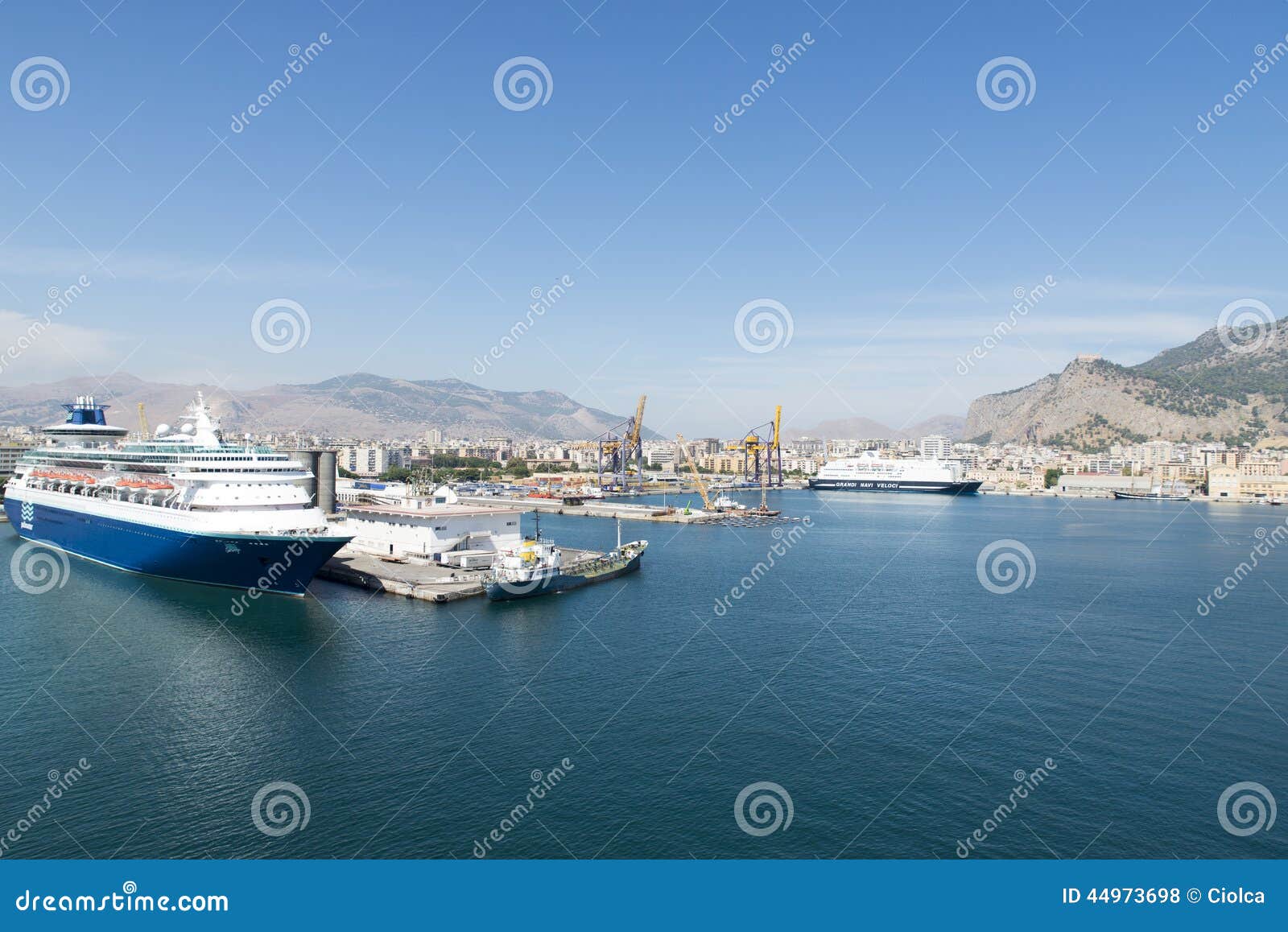 Palermo cruise port editorial stock photo. Image of palermo - 44973698