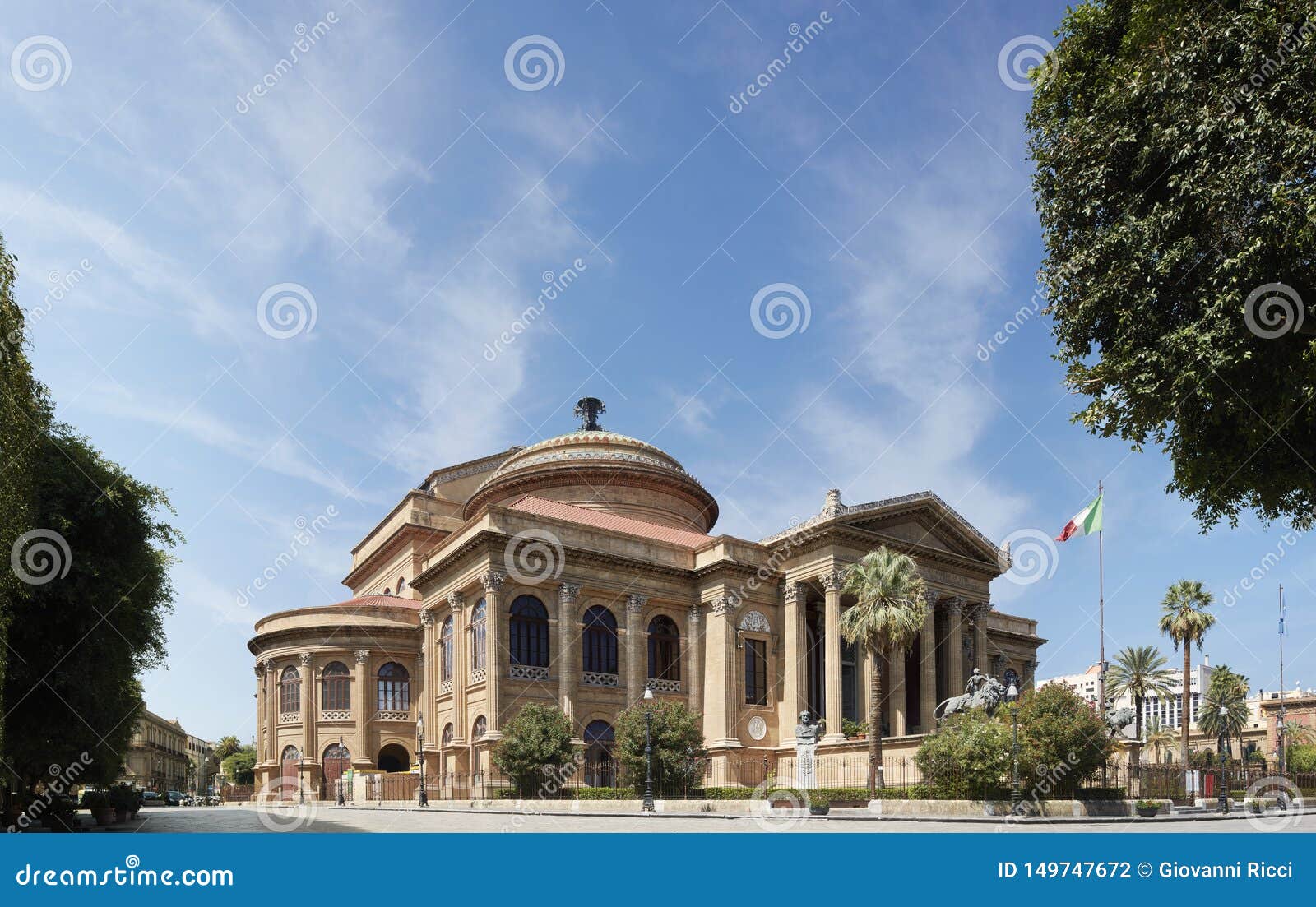 Palermo Opera House `Teatro Massimo` Stock Photo - Image of massimo ...