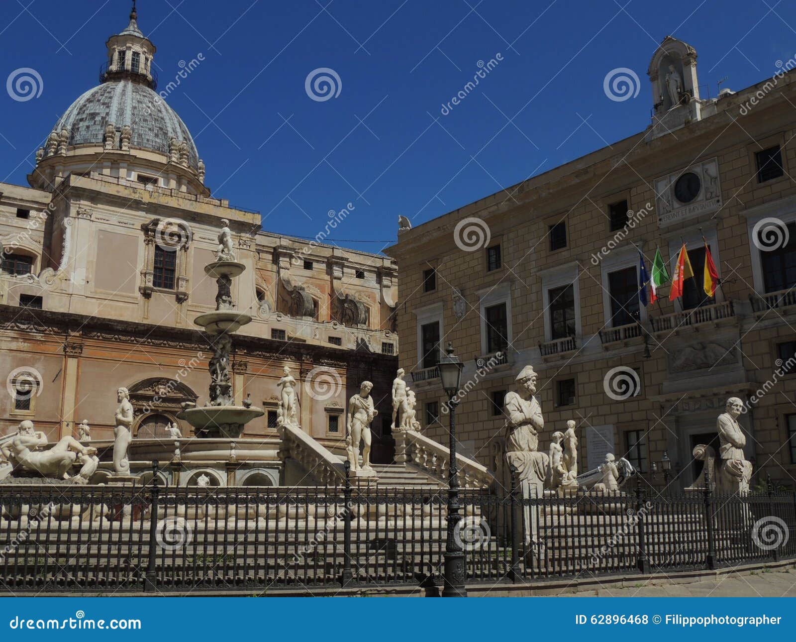 Palermo stock photo. Image of railing, sicily, torso - 62896468