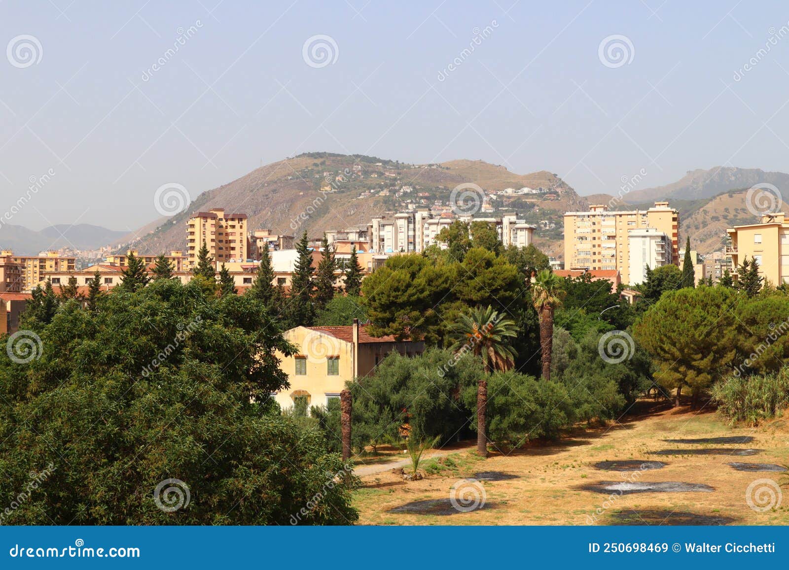 Palermo, Sicily Italy: Panoramic View of Palermo Stock Image - Image of ...