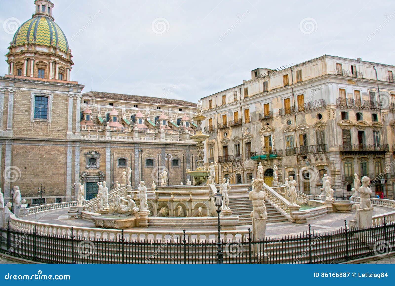 Palermo - Sicily stock image. Image of palermo, square - 86166887