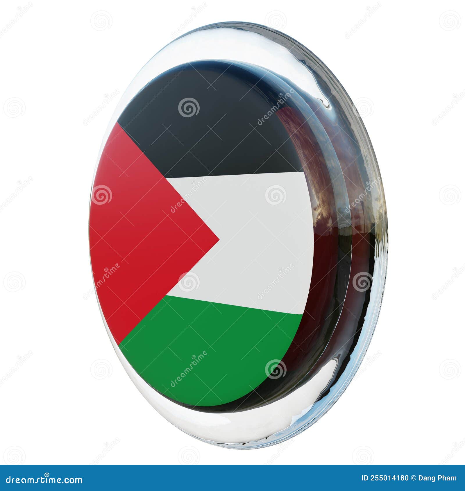 Palestine 3D flag stock illustration. Illustration of symbol - 255014180