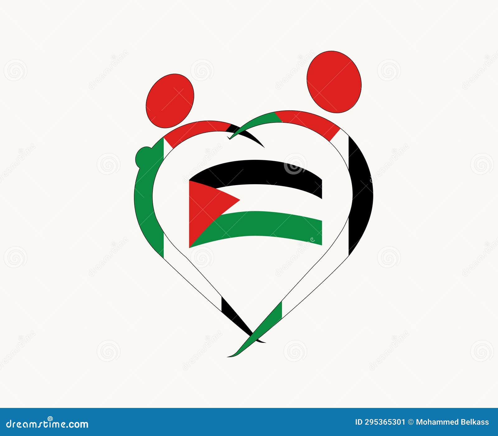Palestine Emblem Flag Abstract Symbol Stock Vector - Illustration of ...