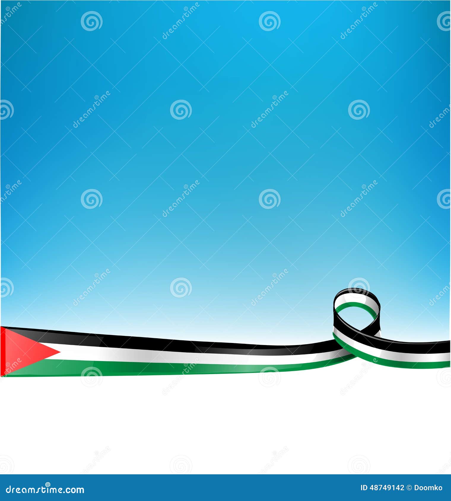 Palestine Flag Beautiful Woman Eye Vector Illustration Isolated On ...