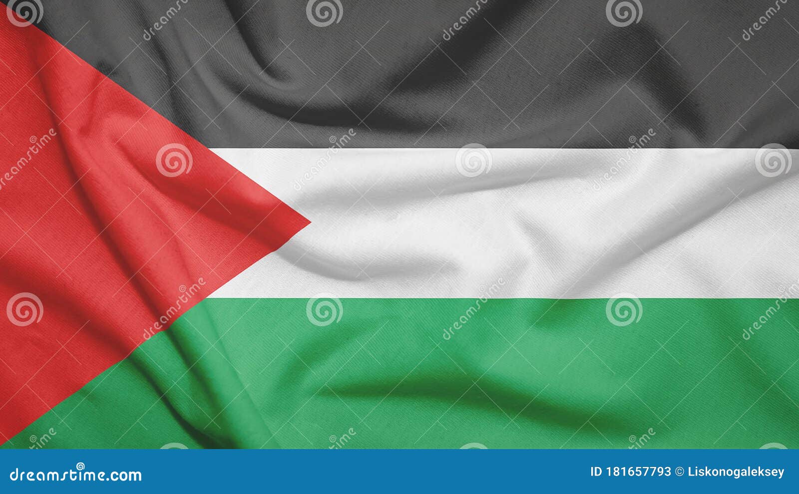 Palestine Flag with Fabric Texture Stock Image - Image of palestine ...