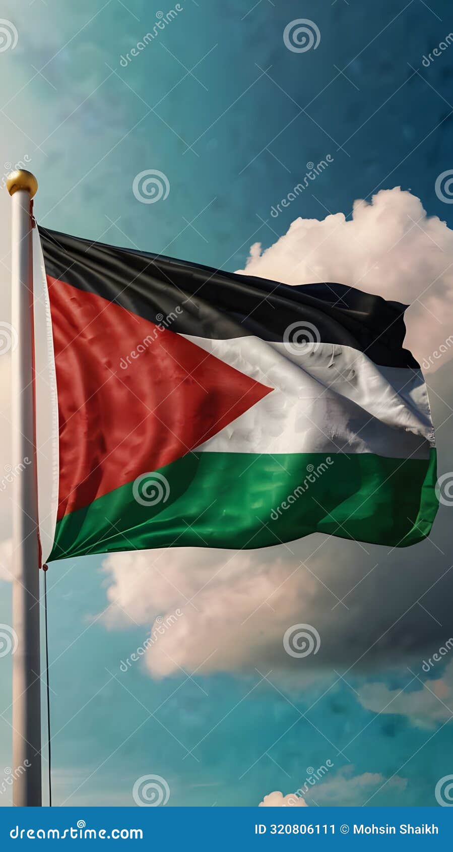 Palestine Flag stock illustration. Illustration of historical - 320806111