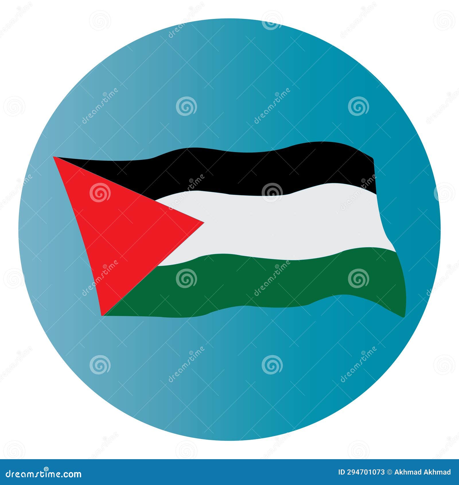 Palestine flag icon stock illustration. Illustration of history - 294701073