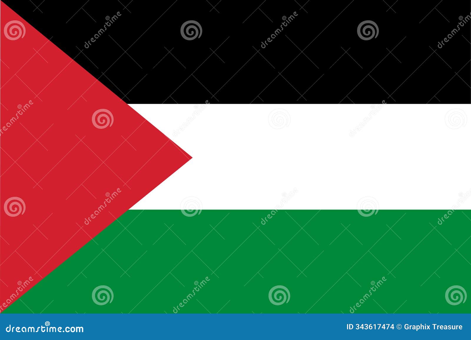 Palestine Flag Pattern Background. Realistic National Flag Design Stock ...