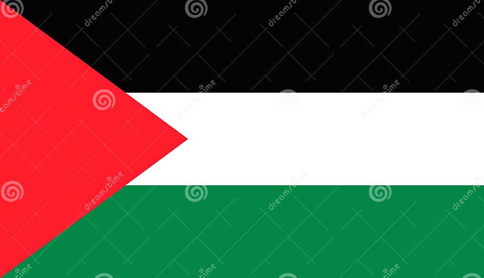 Palestine Flag Vector Design Template. Palestine National Flag. Stock ...