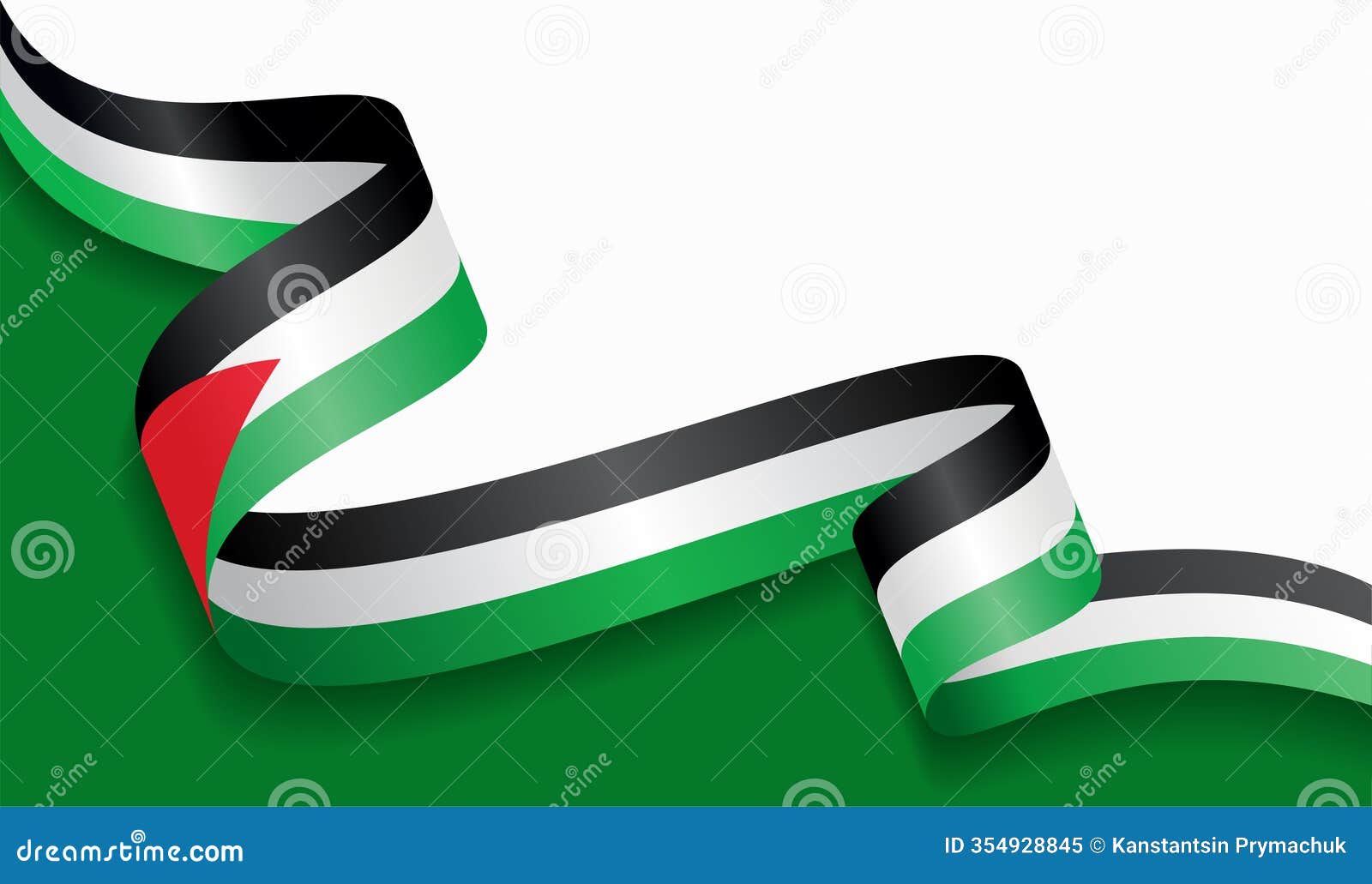 Palestine Flag Wavy Abstract Background. Vector Illustration. Stock ...