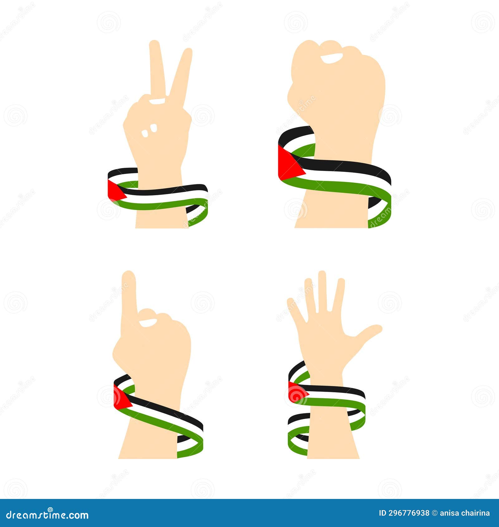 Palestine Hand Element Vector Design Stock Illustration - Illustration ...