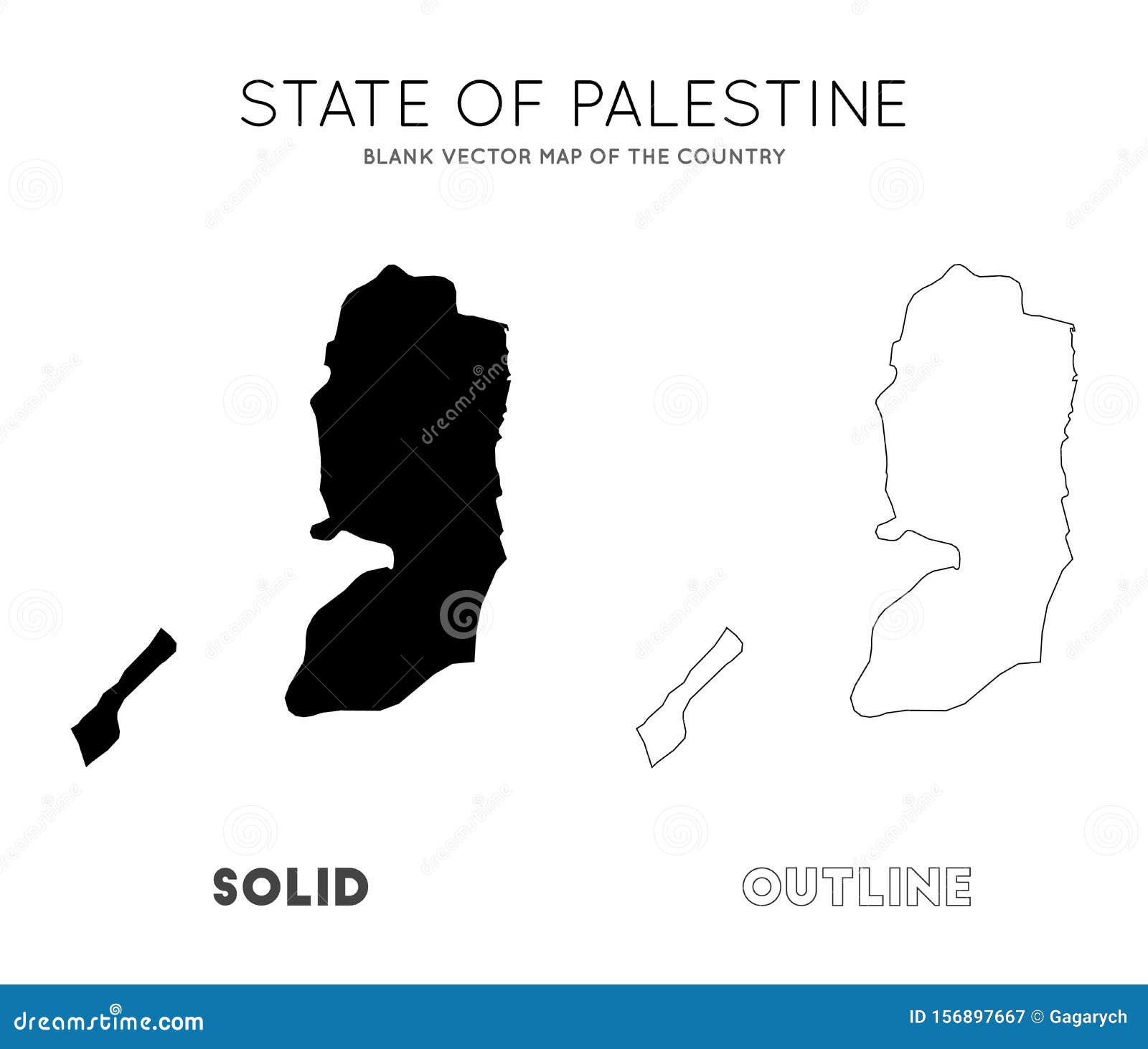 Palestine map. stock vector. Illustration of democracy - 156897667