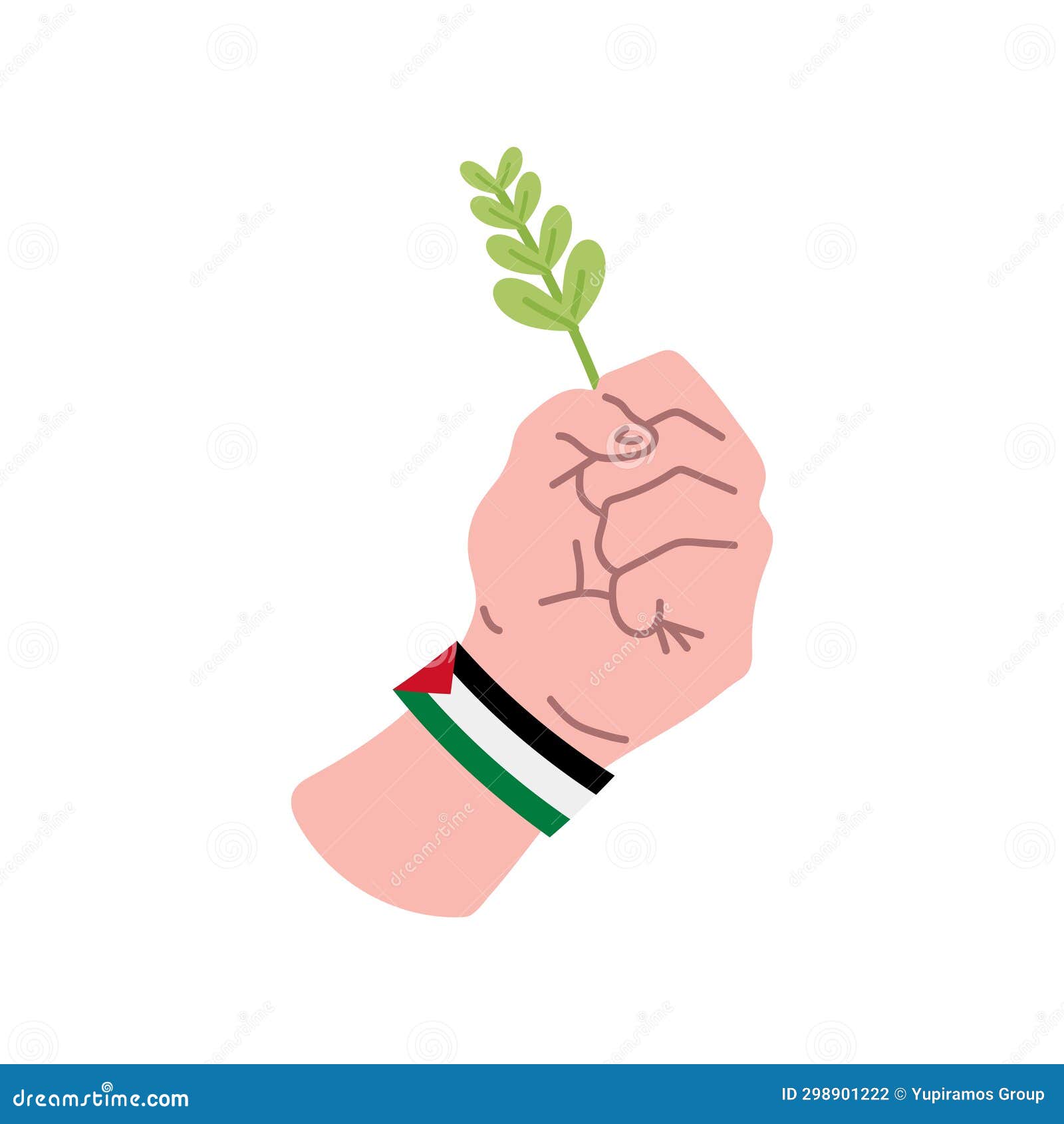 Palestine Save Woman With Flag Cartoon Vector | CartoonDealer.com ...