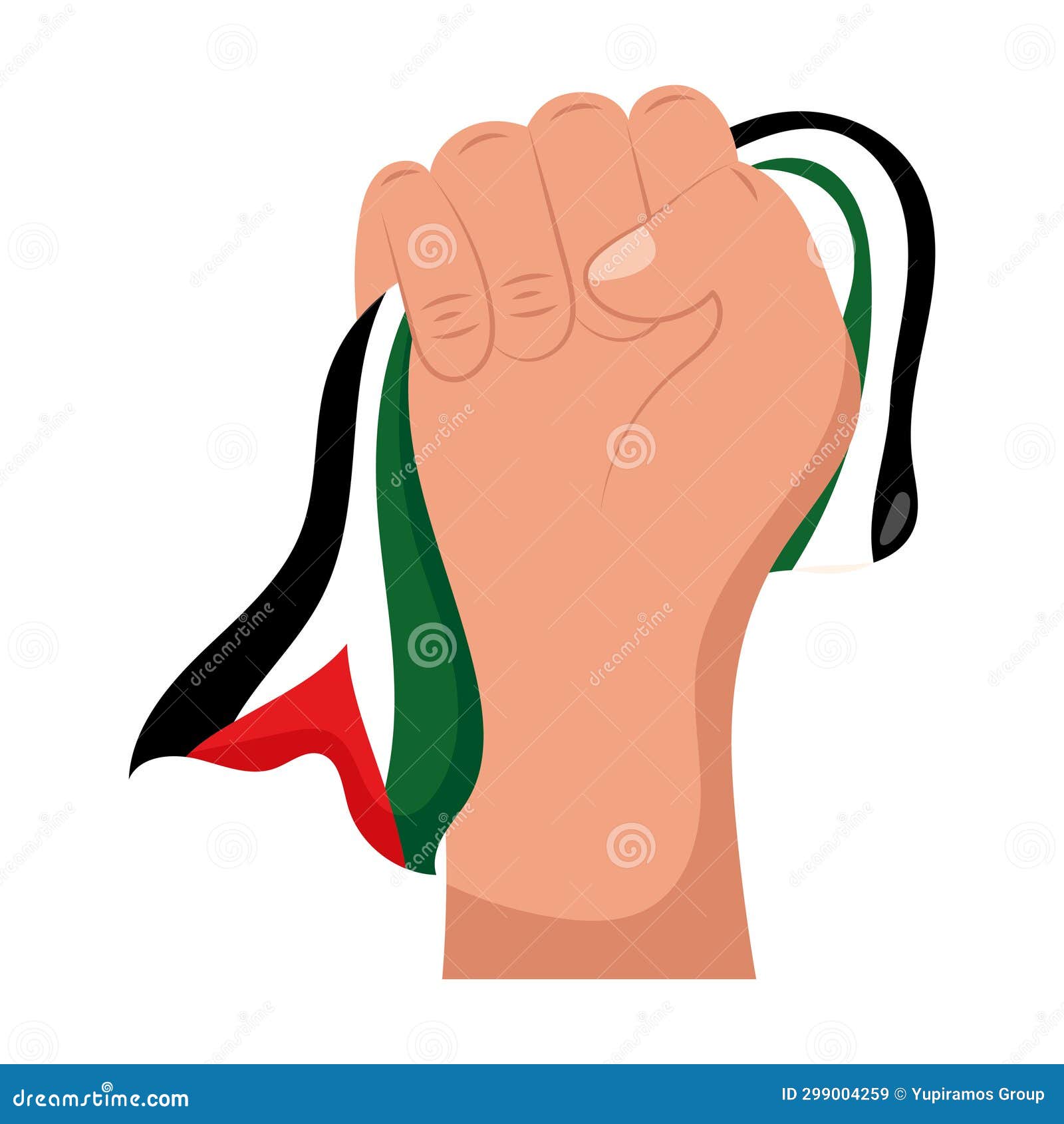Palestine Save Flag on Hand Stock Illustration - Illustration of symbol ...