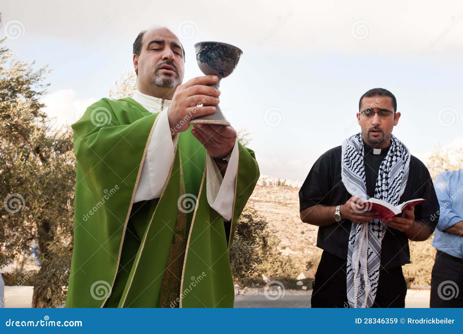 Palestinian Christians editorial stock image. Image of land - 28346359