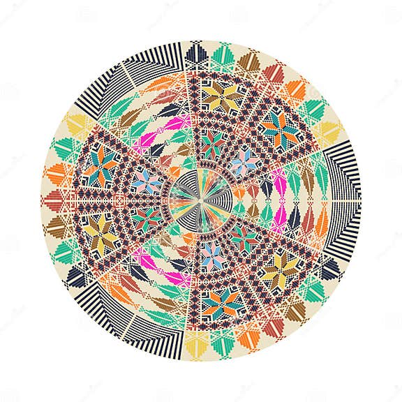 Palestinian design element stock vector. Illustration of flower - 152359443