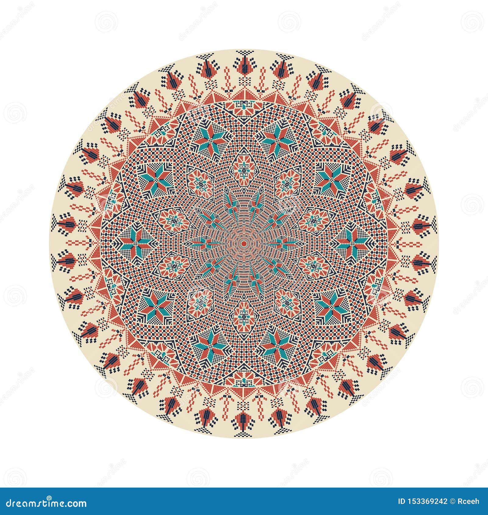 Palestinian design element stock vector. Illustration of floral - 153369242