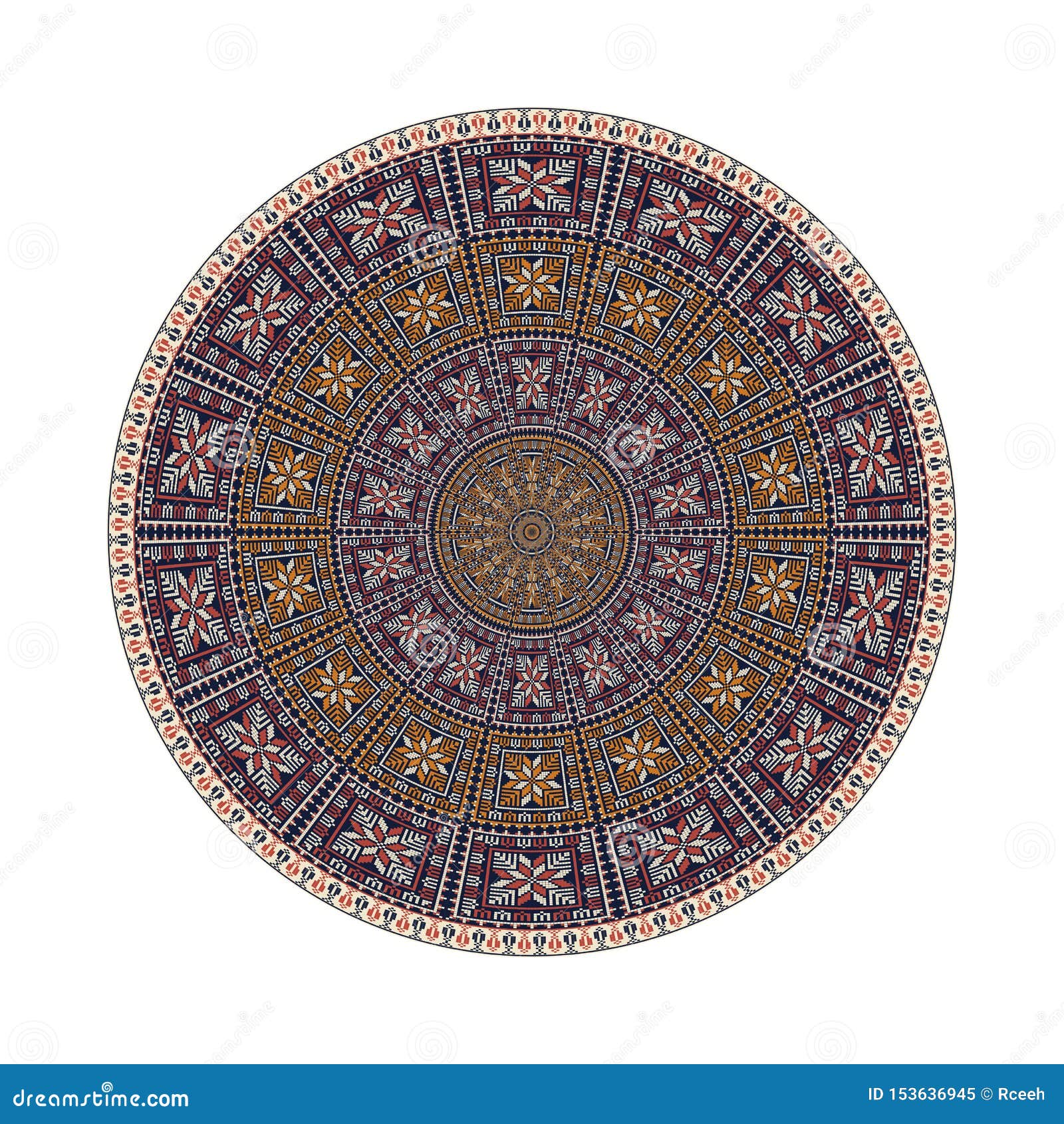 Palestinian design element stock vector. Illustration of floral - 153636945