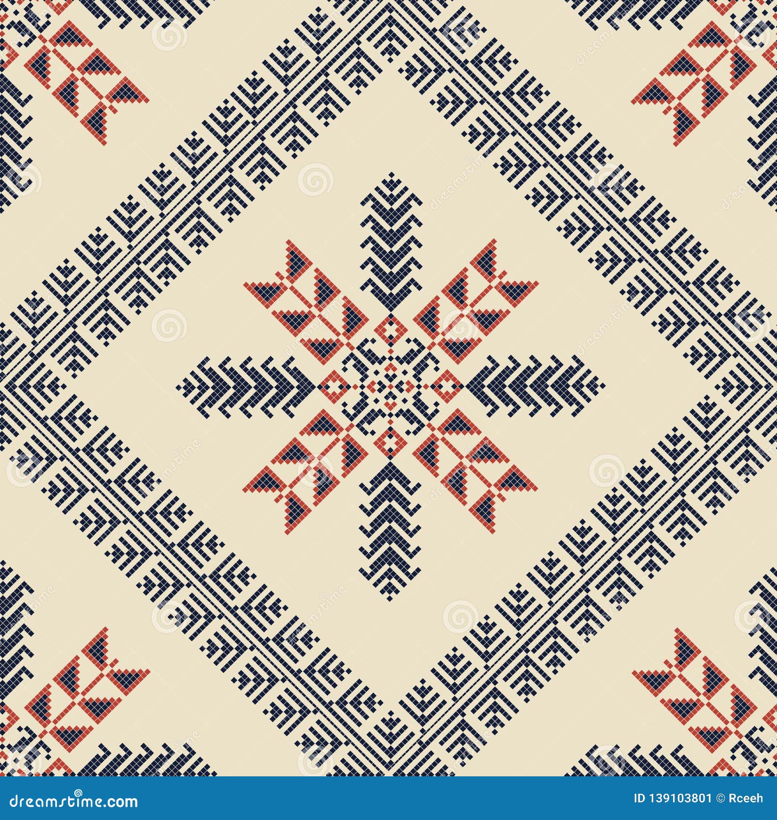 Palestinian Embroidery Pattern Stock Vector - Illustration of ...