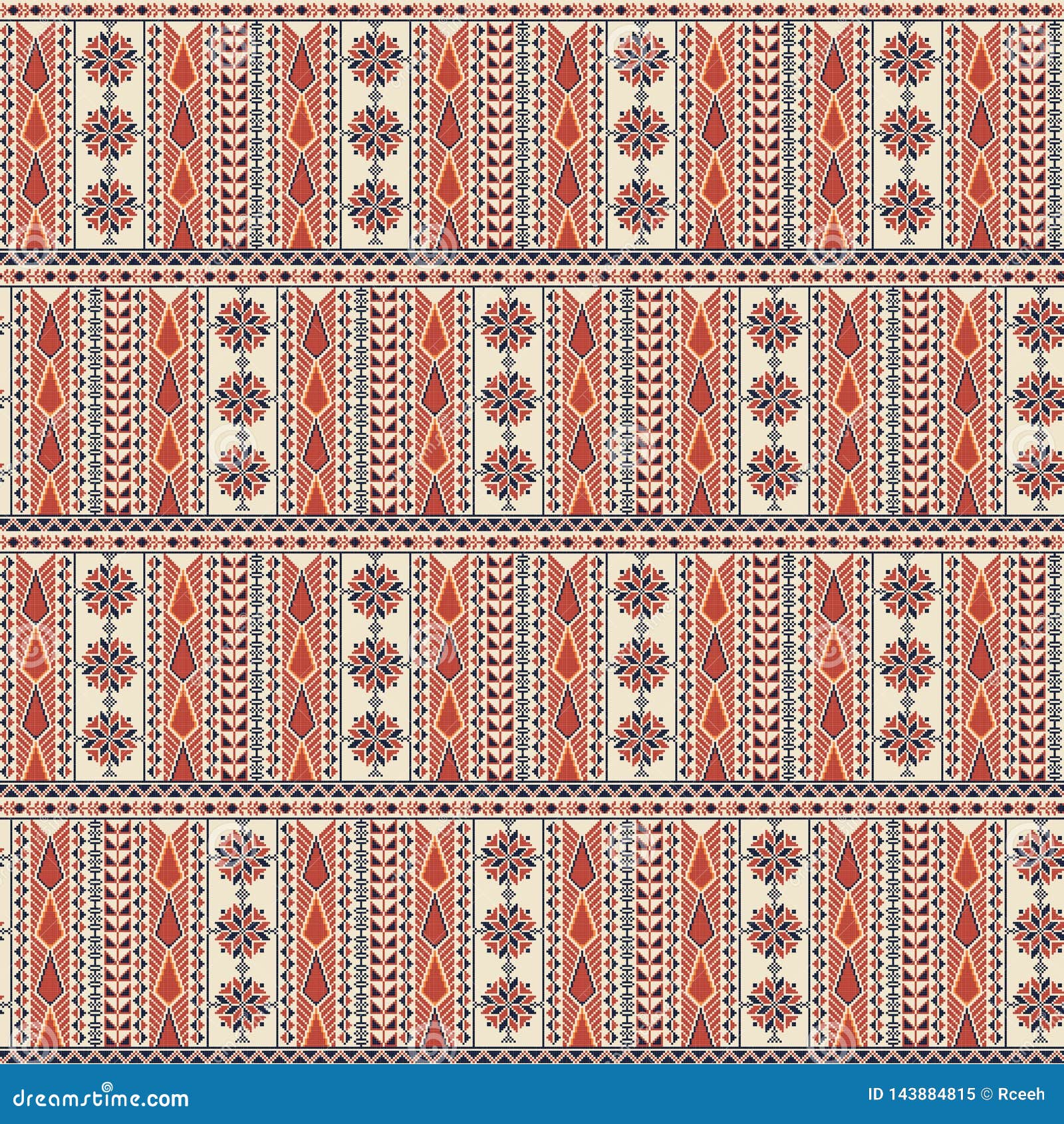 Palestinian Embroidery Pattern Stock Vector - Illustration of muslim ...