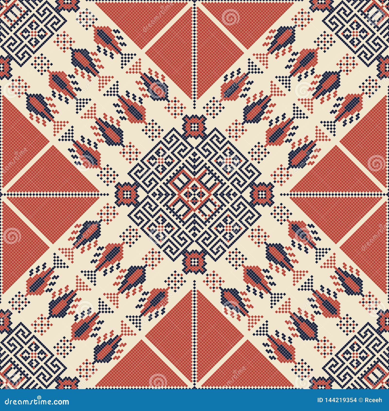 Palestinian Embroidery Pattern Stock Vector - Illustration of muslim ...