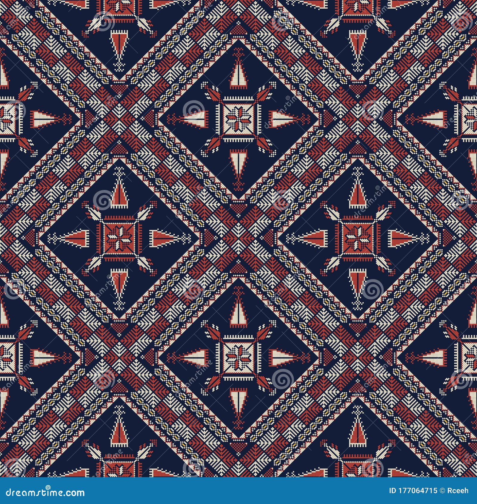 Palestinian Embroidery Pattern Stock Vector - Illustration of palestine ...