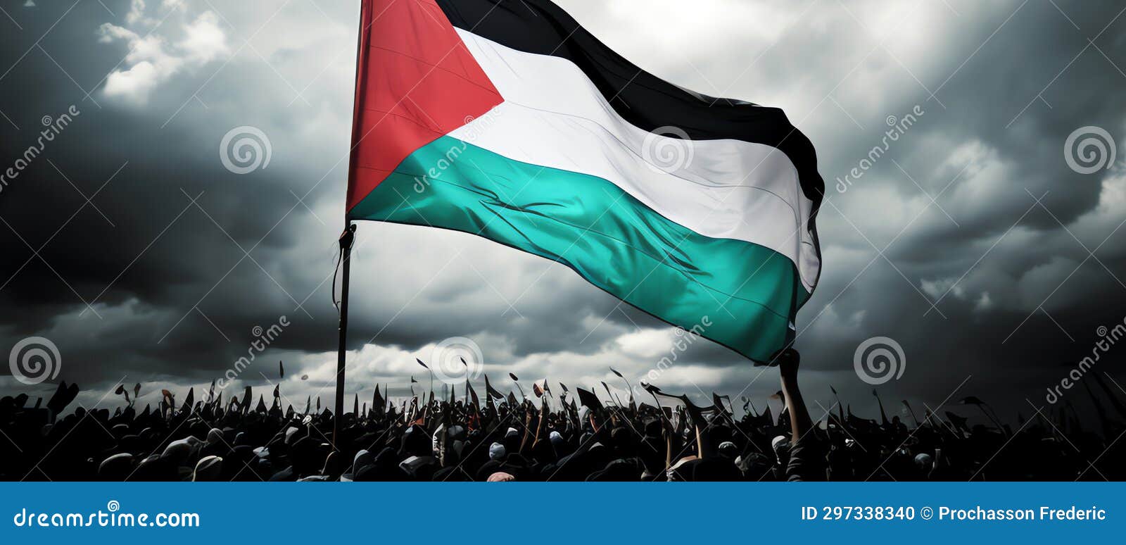 Palestinian Flag, AI Generated Stock Photo - Image of conceptual ...
