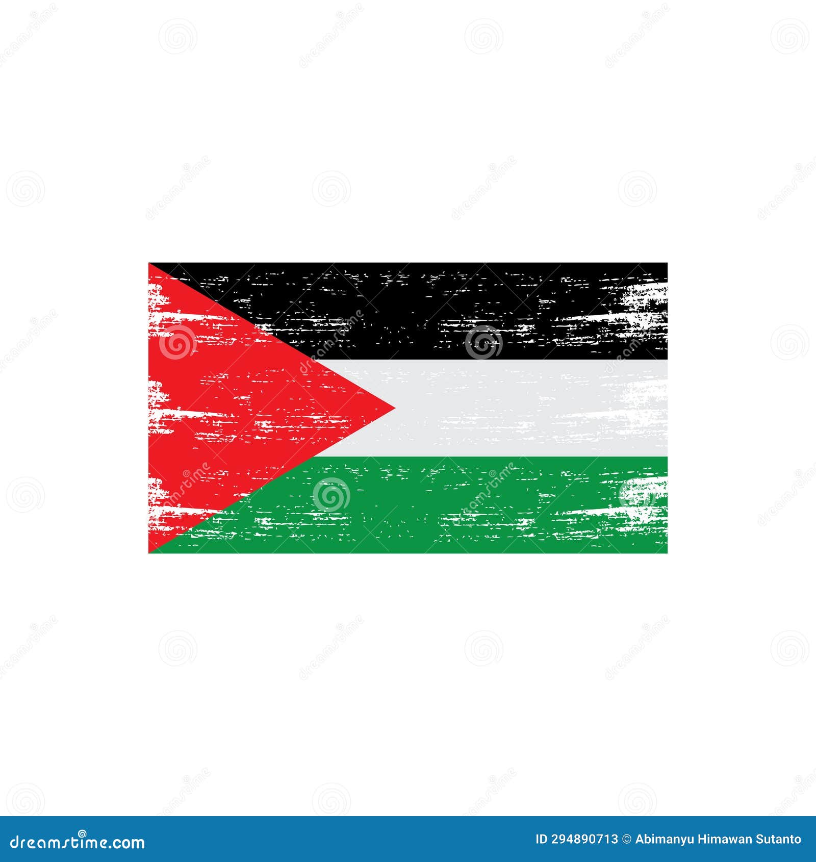 Palestinian flag vector stock vector. Illustration of emblem - 294890713