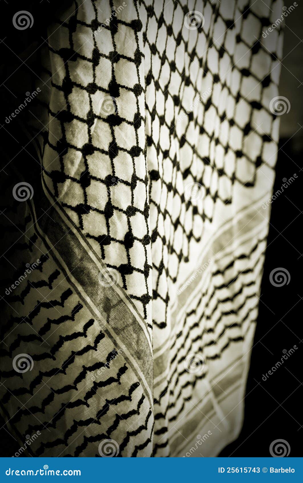 Palestinian scarf stock image. Image of pattern, decoration - 25615743