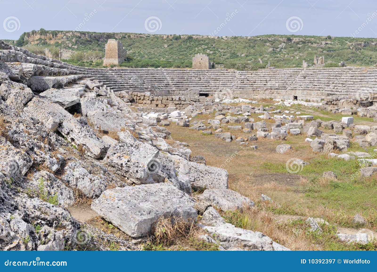 Palestra romana antica immagine stock. Immagine di nessuno - 10392397