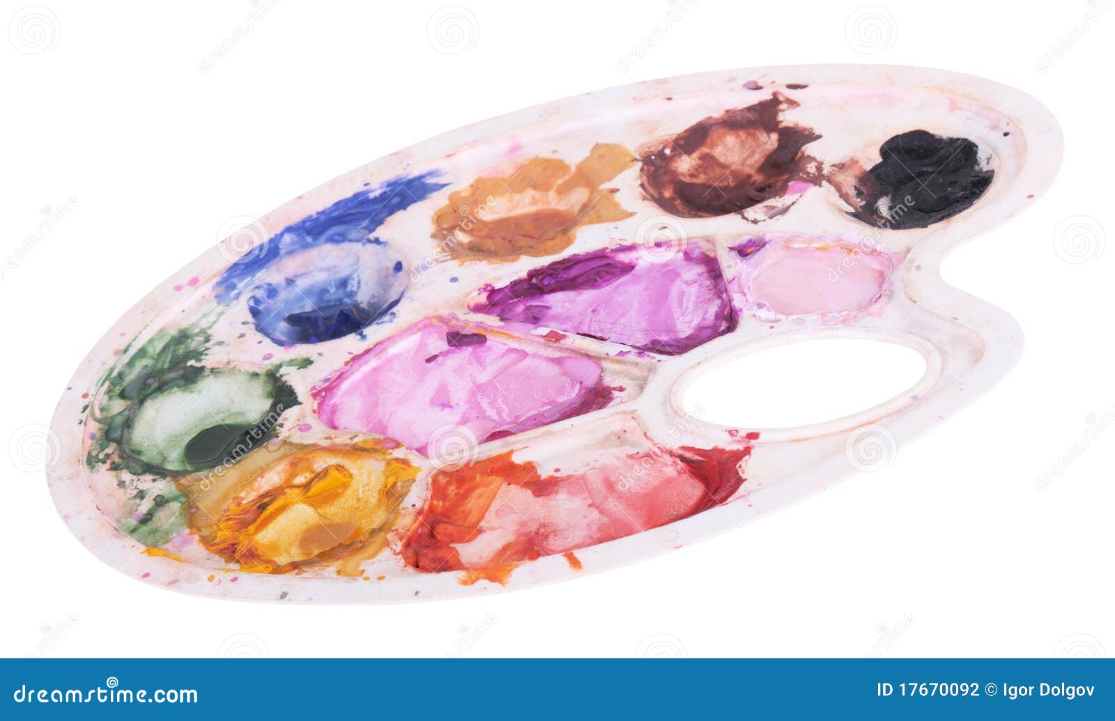 Paleta foto de stock. Imagem de creativo, alaranjado - 17670092