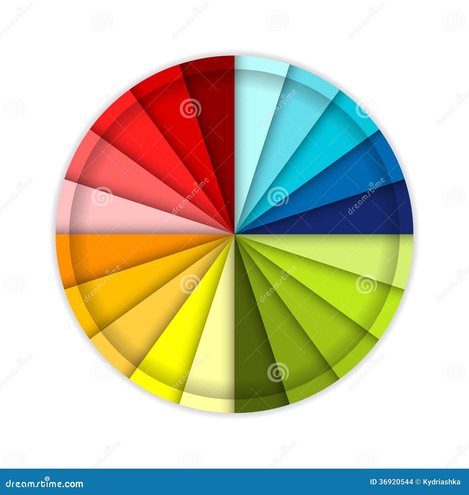 Paleta Da Roda De Cor, Para Seu Projeto Ilustração do Vetor ...