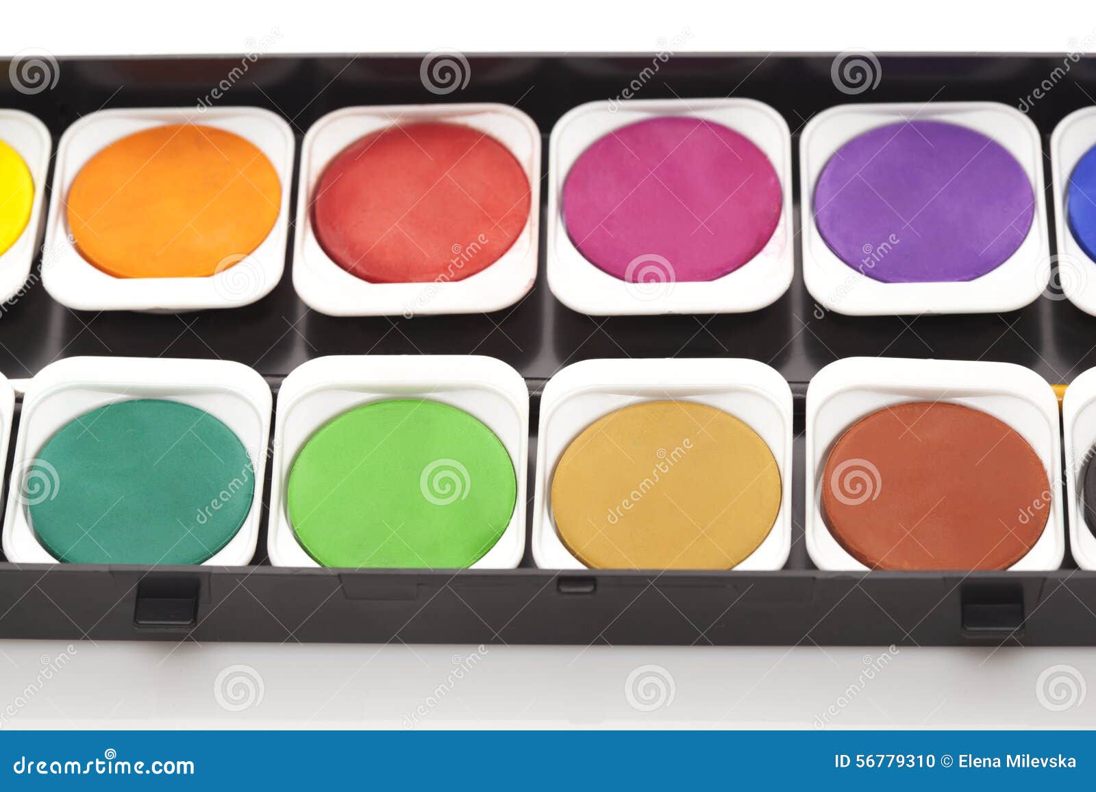 Paletas De Colores Del Agua Foto de archivo - Imagen de estudiante ...